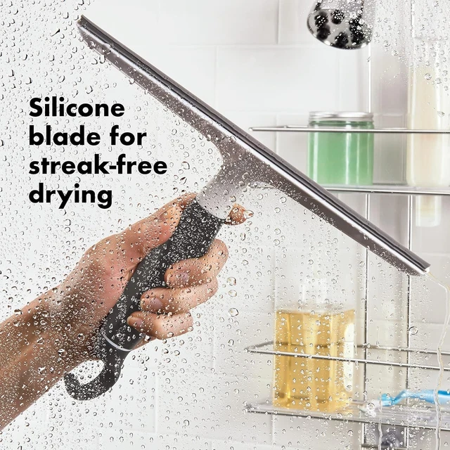 OXO GOOD GRIPS Window & Shower Squeegee, White/Grey £16.18 - PicClick UK