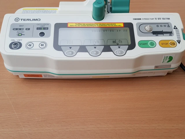 TERUMO TERUFUSION TCI TIVA syringe infusion pump driver TE-372 ...