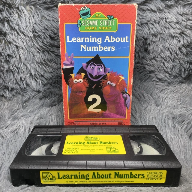 MY SESAME STREET Home Video Learning About Numbers VHS Tape 1986 Jim ...