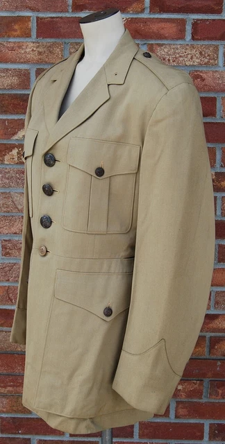 WWII-KOREAN WAR MARINE Corps USMC Custom Tailored Officer’s Tan Uniform ...