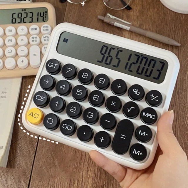 SCHOOL CALCULATOR MECHANICAL Keyboard Counting School Students Handheld ...