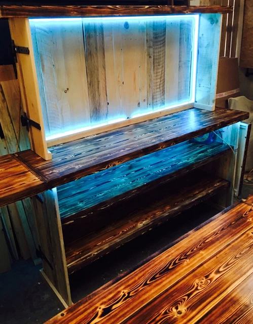 STUNNING MOBILE BACK Bar Display Portable Bar Gin Folding Pop-Up Flat ...