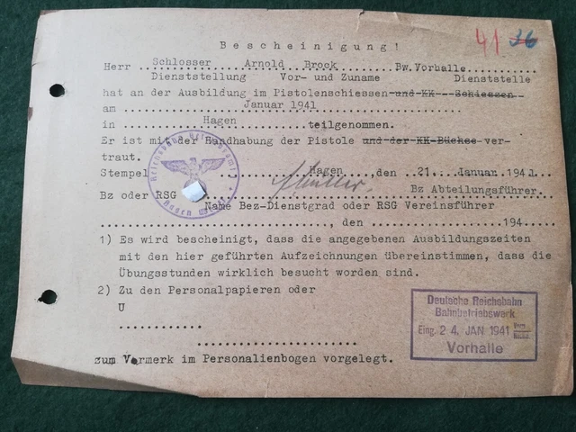 GERMAN WW2 PISTOL Training Document. £12.50 - PicClick UK