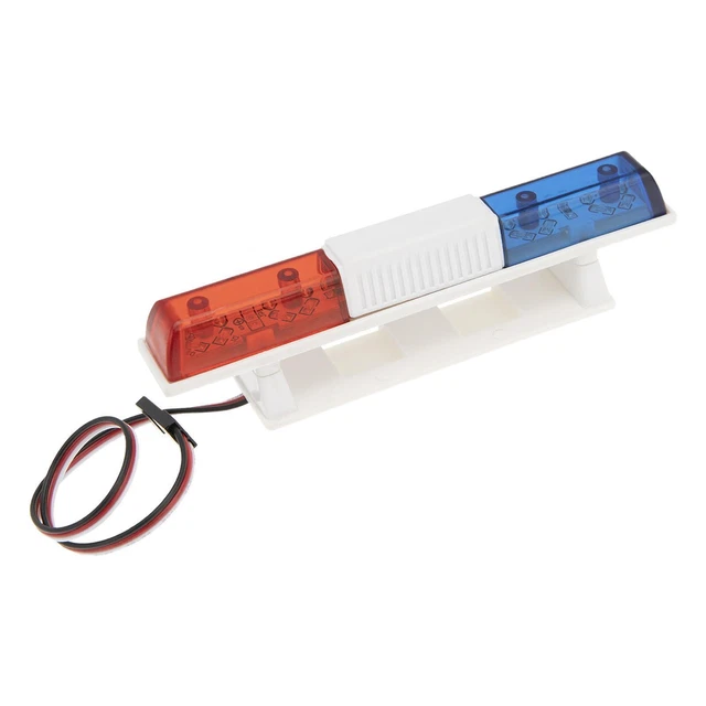 RC CAR LED Red & Blue Police Strobe Flash Light Emergency Warning Lamp ...