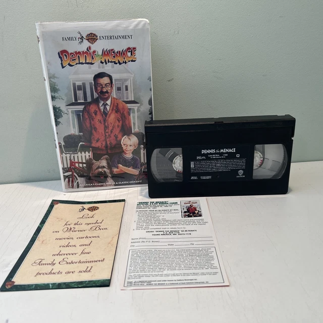 DENNIS THE MENACE (VHS, 1993, Warner Home Video Clamshell Case) Walter ...