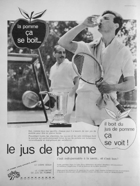 PUBLICITÉ 1960 LE Jus De Pomme Ça Se Boit Indispensable À La Santé ...