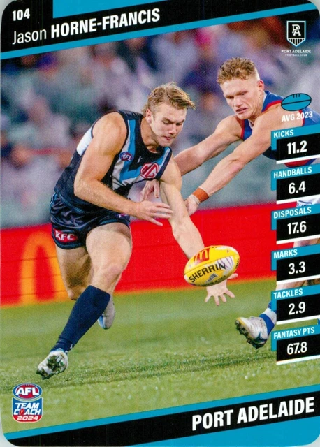 CARTE TEAMCOACH AFL Port Adelaide Power 2024 - Jason Horne-Francis EUR ...