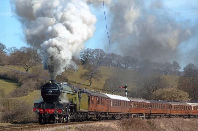 LNER STEAM LOCO Photo V2 On Photograph Railway Train Picture 4771 Green ...