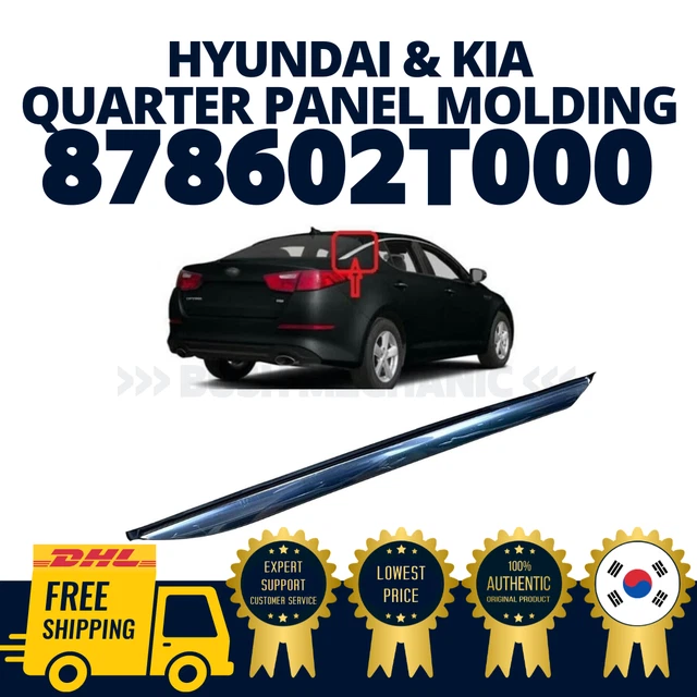 MOULURE DE PANNEAU de quart de caisse d'origine Hyundai Kia 878602T000 ...