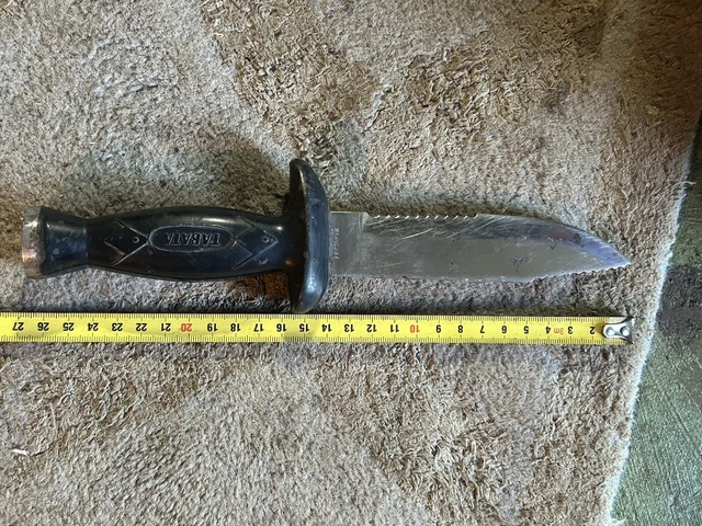 VINTAGE SUN FISH Hi-Cut Japan knife Tabata diving diver hunting $80.00 ...