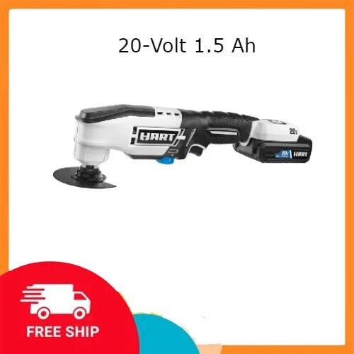 HART 20-VOLT CORDLESS Multi Tool Kit (1) 20-Volt 1.5 Ah Lithium Ion ...