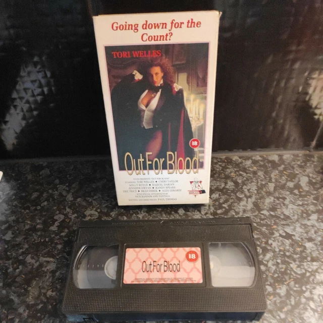 RARE VHS VIDEO Tape Tori Welles in Out For Blood PAL Rated 18 - carton ...