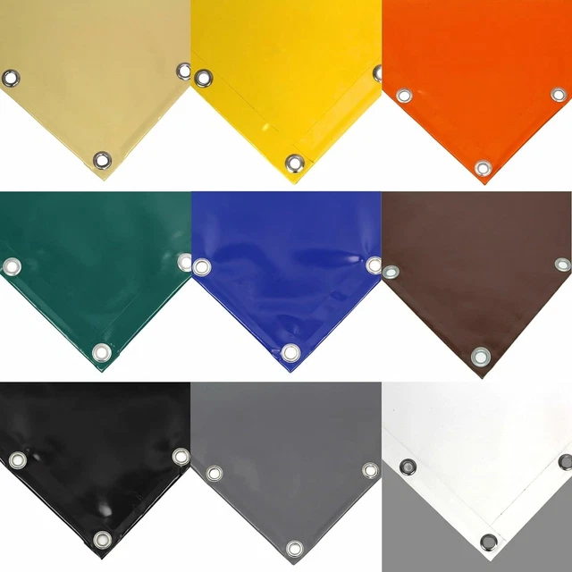 TOILE EN PVC Bâche PVC Sur Mèsure 650 Grammes Mètre Carré Oeillets ...