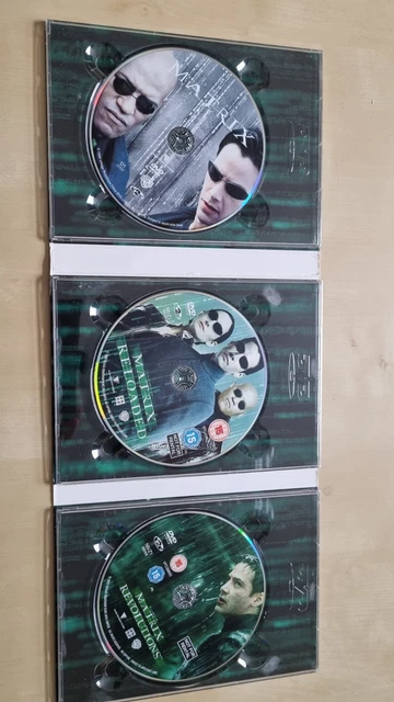 THE MATRIX TRILOGY 3 Film DVD Box Set with slip cover £2.75 - PicClick UK