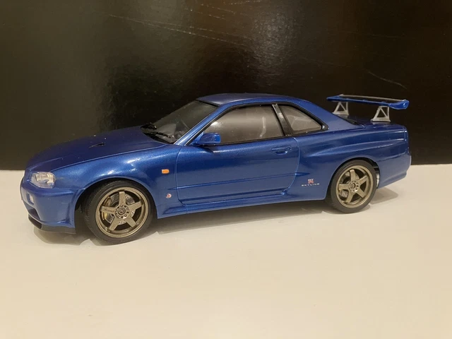 TAMIYA 1/24 NISSAN Skyline GT-R V Spec II (R34)-High Quality Built Model-24258 £35.99 - PicClick UK