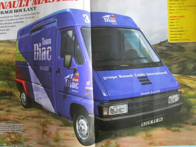 RENAULT MASTER FOURGON Assistance Renault Diac Rallye 1997 Jordan Ixo 1 ...