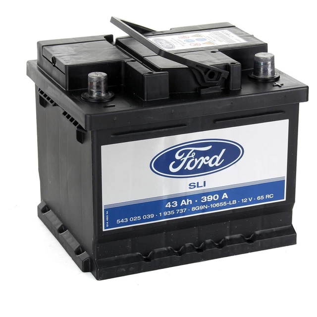 ORIGINAL FORD AUTOBATTERIE Batterie Starterbatterie 12V 43Ah 390A ...