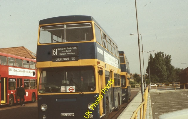 35MM BUS SLIDE (Original) Metrobus ex London Transport KUC898P Route 61 ...