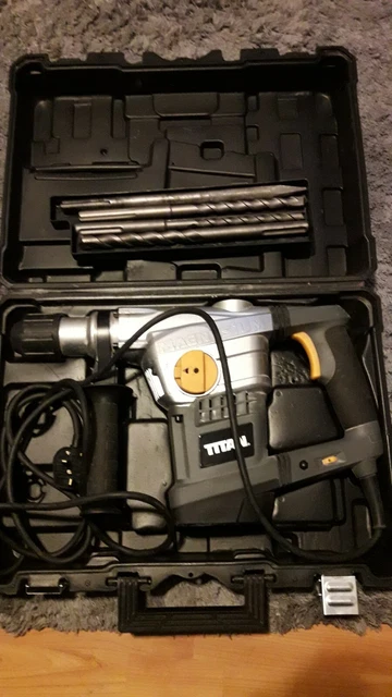 TITAN TTB571SDS 7.7KG SDS ROTARY Hammer Drill 230 240V 6 Speed 1250w with Case 35.00 PicClick UK