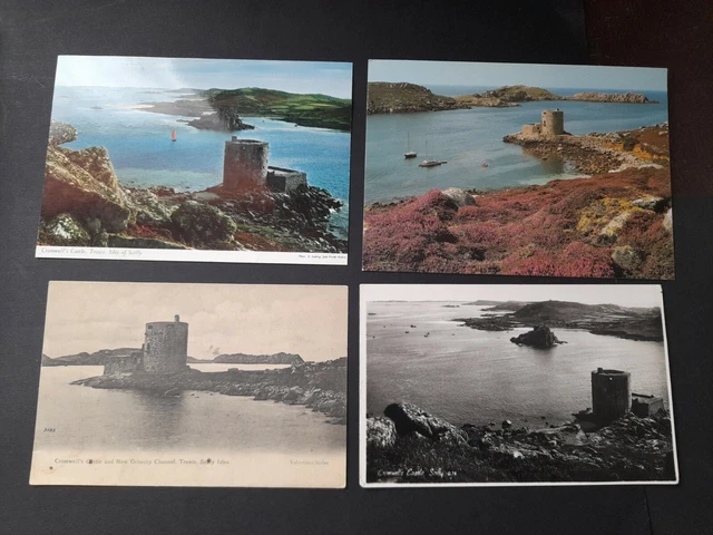 CROMWELL'S CASTLE ISLAND of Tresco Isles Of Scilly postcards x 4 £3.28 ...