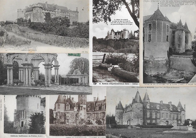 LOT DE 60 cartes postales anciennes de châteaux peu connus. 36 EUR 8,90 ...
