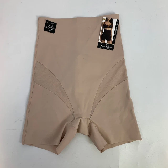 NICOLE MILLER NEW York Scuba Shaping Shorts Hi Waist Control Power Mesh ...