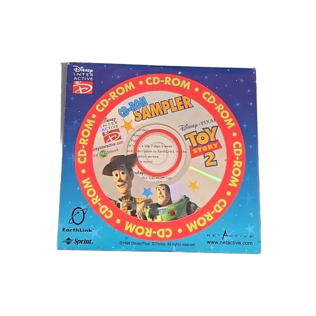 GENERAL MILLS 1999 Disney Pixar Toy Story 2 CD-Rom Sampler Disc Windows ...