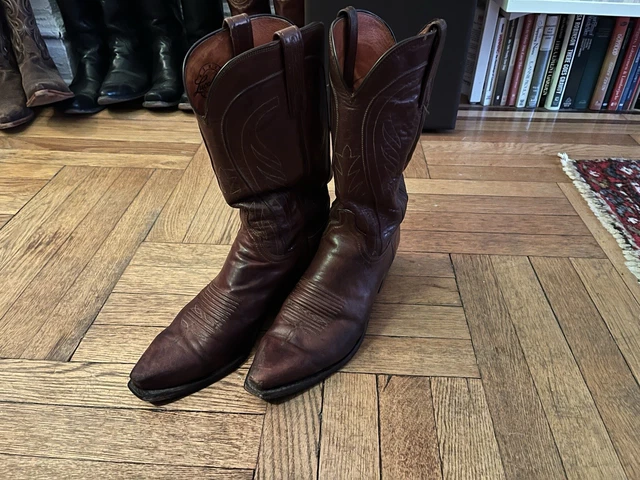 LUCCHESE MEN’S 9.5 D Snip-Toe Cowboy Boots £186.16 - PicClick UK