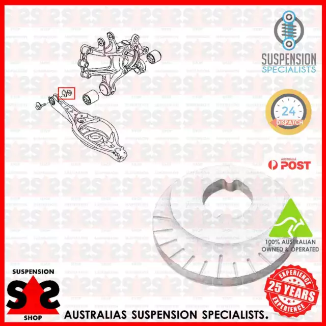 CASTER SHIM, AXLE Beam Suit MAZDA 6 Estate (Gh) 2.2 MZR-CD (GH10) 6 Estate (GH) EUR 14,69 ...