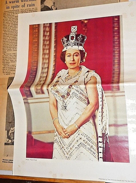 QUEEN ELIZABETH II 1977 Silver Jubilee Royal Canadian Tour Nova Scotia ...