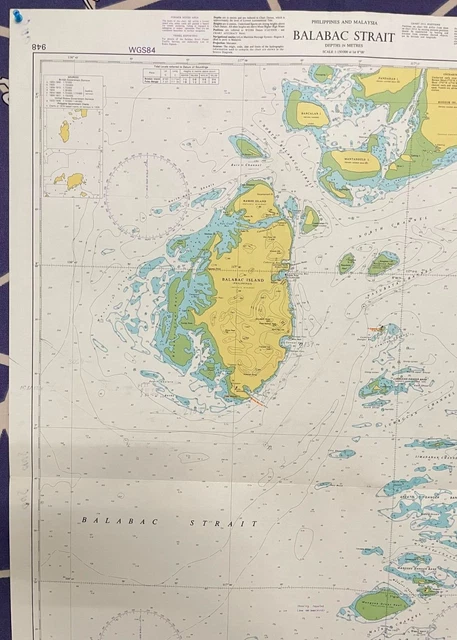 ADMIRALTY 948 PHILIPPINES AND MALAYSIA BALABAC STRAIT Map Charts ...