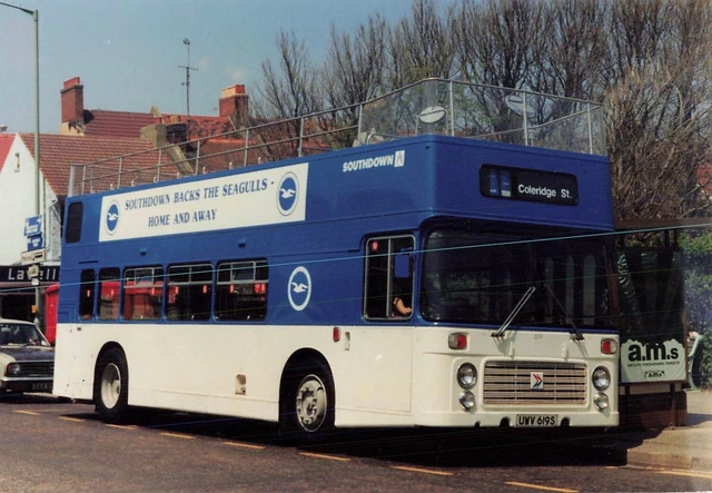 COLOUR BUS PHOTO - Open Top double Decker Bus - Route to Coleridge St ...