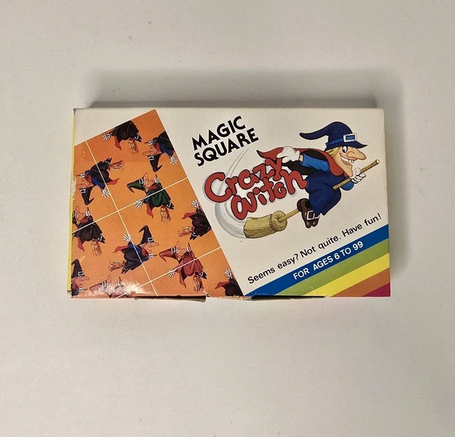 MAGIC SQUARE THE Crazy Witch Game 1980s Puzzle Game 9 Piece $23.99 ...
