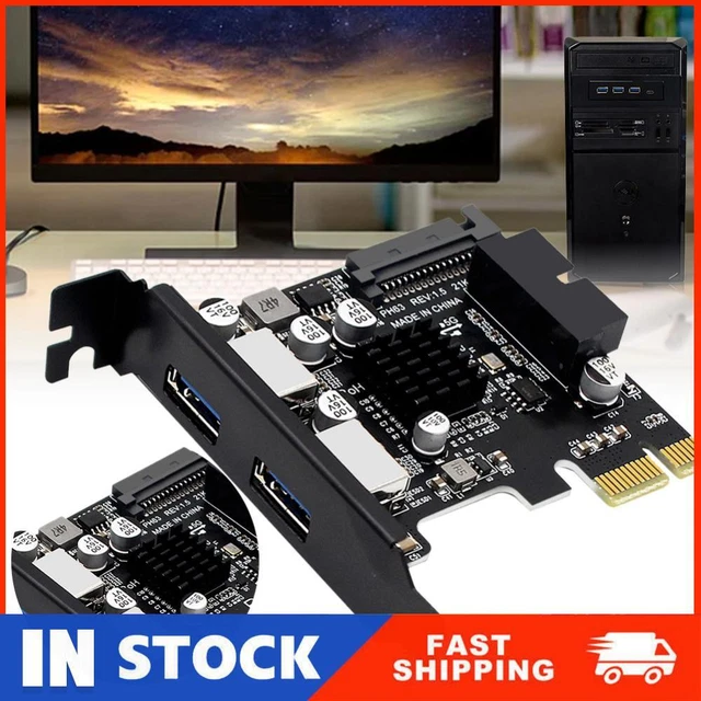 USB 3.0 PCI Express Expansion Card SATA 15Pin Power Port 19pin/20Pin ...