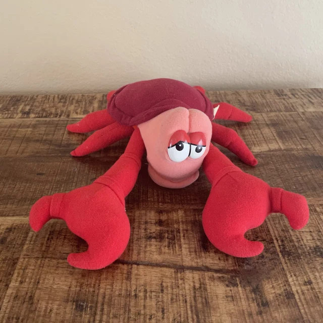 VINTAGE THE LITTLE Mermaid Disneyland Walt Disney World Plush Sebastian ...