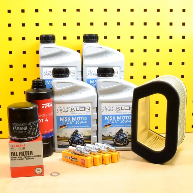 ORIGINAL LE FILTRE à Air Du Huile Bougies Msk 10W40 Pour : Yamaha YZF-R1 98 - 99 EUR 141,91 ...