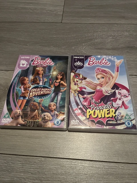 BARBIE IN THE Great Puppy Adventure & Barbie In Princess Power DVD ...