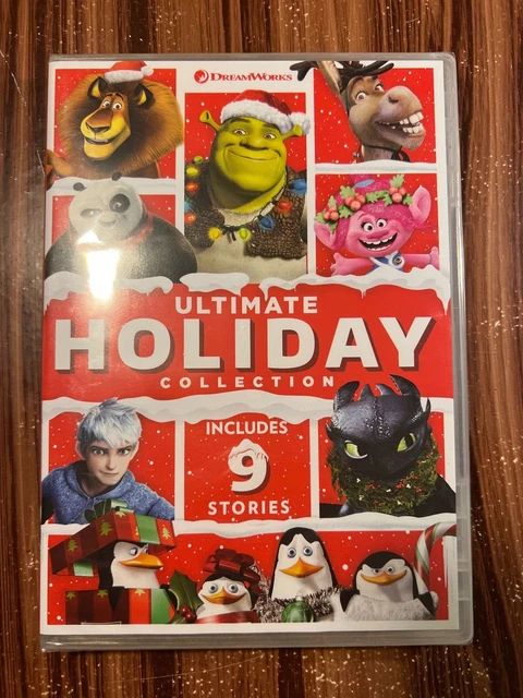 DREAMWORKS ULTIMATE HOLIDAY Collection DVD Trolls Shrek Madagascar Kung ...