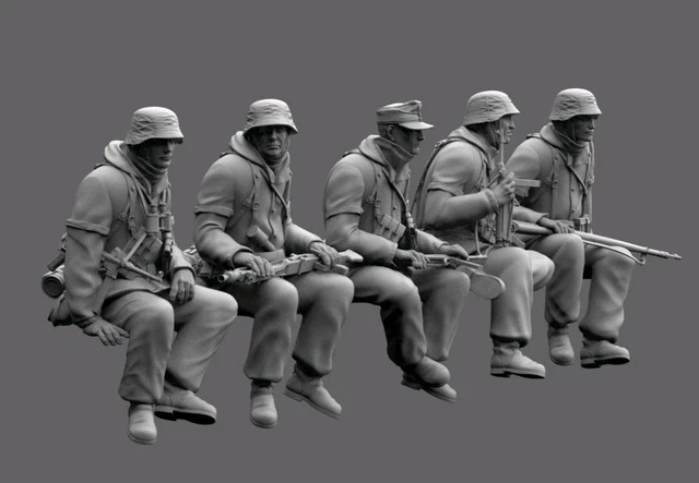WW2 GERMAN TANK Crew Full Set Soldiers 1/32 Resin Printed £14.00 ...