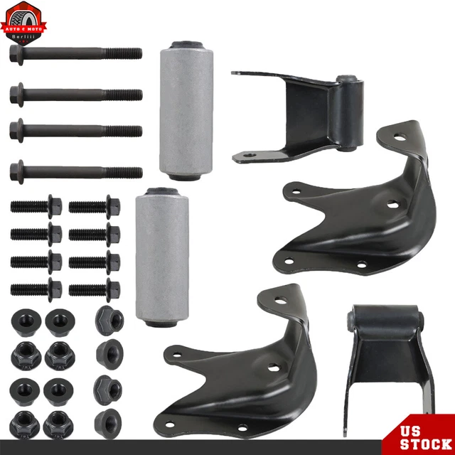 FOR 1981-96 FORD F150 Truck 4 Wheel Rear Leaf Spring Shackle Bracket ...