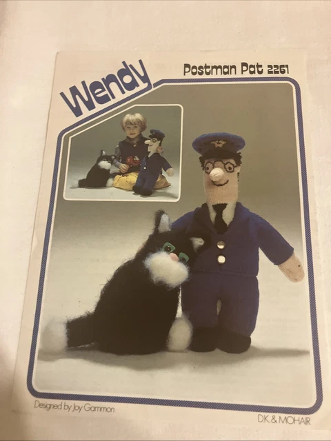 POSTMAN PAT AND Cat Jess Knitting Pattern £2.00 - PicClick UK