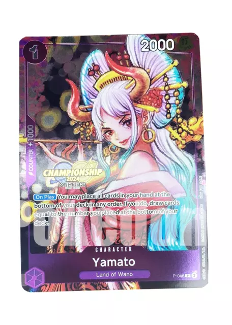 YAMATO P-046 CHAMPIONSHIP 2024 Gold Stamp Promo- One Piece TCG - NM EUR 15,90 - PicClick DE