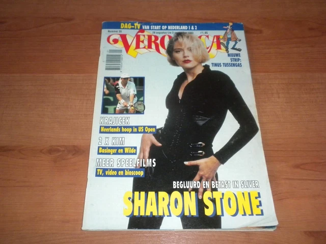 MAGAZINE SHARON STONE cover Kim Wilde Kim Basinger Dynasty Chastity ...