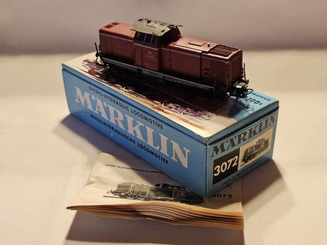 MÄRKLIN H0 ++ 3072 Diesellokomotive BR V 100 (212) der DB in OVP aus 04 ...