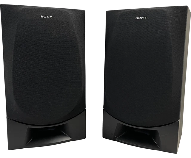 SONY SS-G1 SPEAKERS Bookshelf Sound System Black Pair £34.98 - PicClick UK