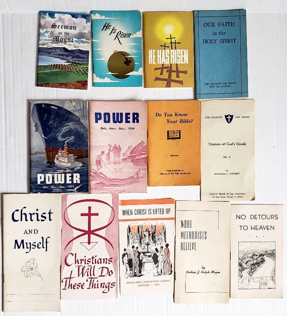 VINTAGE RELIGIOUS CHRISTIAN Pamphlets Tracts Booklets Lot Bundle 1940s ...