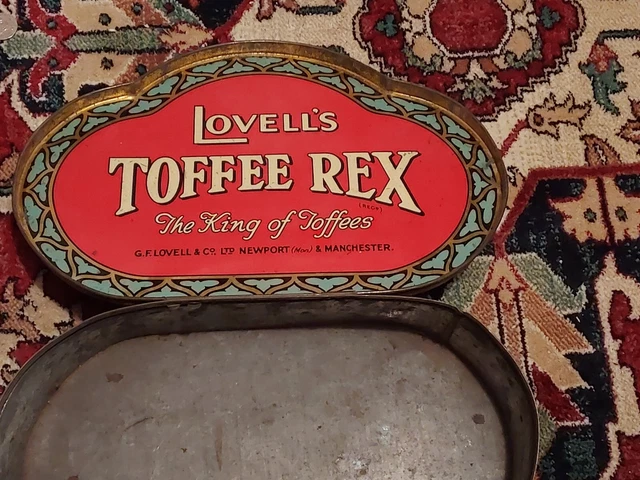 VINTAGE LOVELL'S TOFFEE Rex Collectors Tin £25.00 - PicClick UK