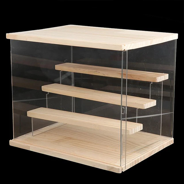 CLEAR ACRYLIC DISPLAY Case Countertop Box Organizer Stand Dustproof ...