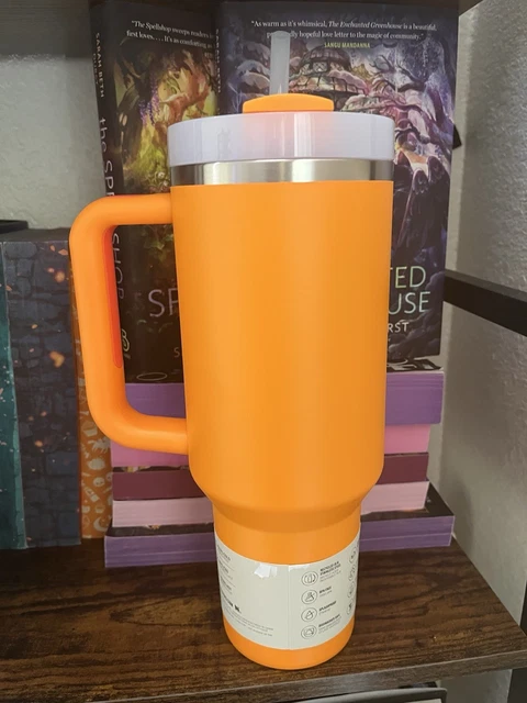 STANLEY THE FLOWSTATE Quencher H2.O Tumbler 40 OZ Goldenrod Orange New ...