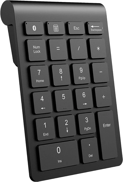 BLUETOOTH WIRELESS NUMBER Pad Portable External Numeric Keypad Keyboard ...